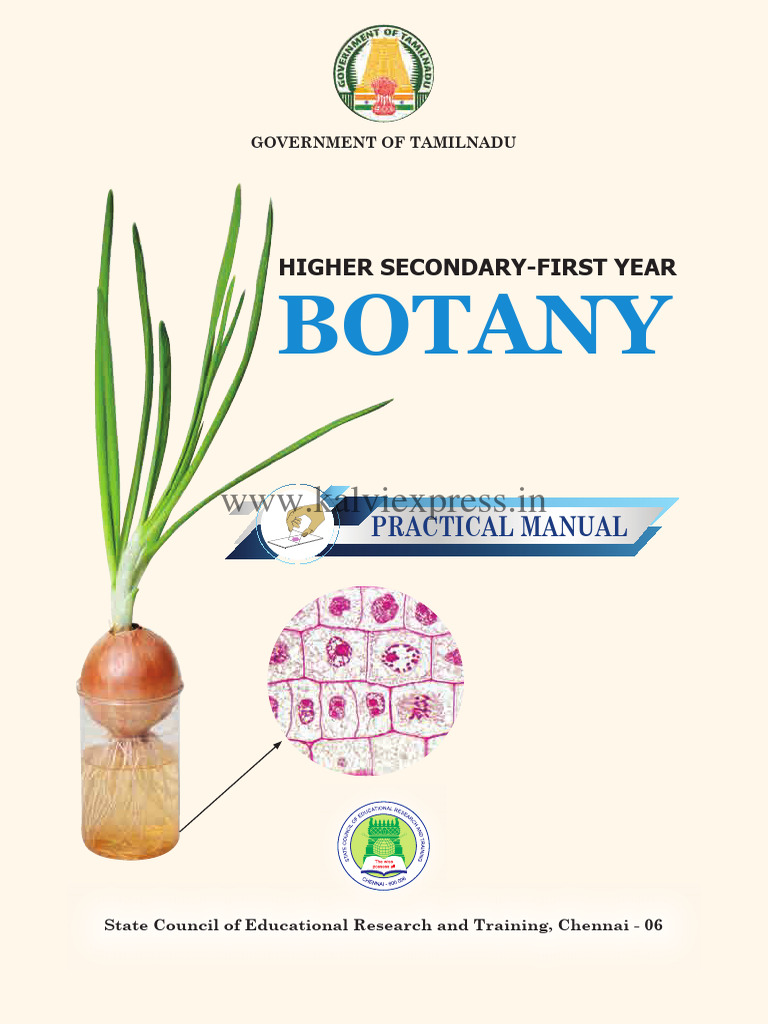 XI - BOTANY PRACTICAL MANUAL - R1.pdf' | PDF | Plant Stem | Staining