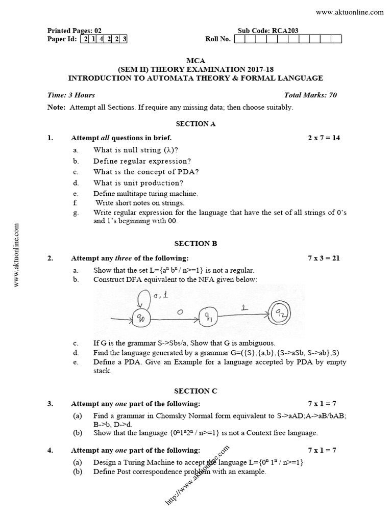 Toc 2018 - Merged | PDF | Regular Expression | Syntax (Logic)