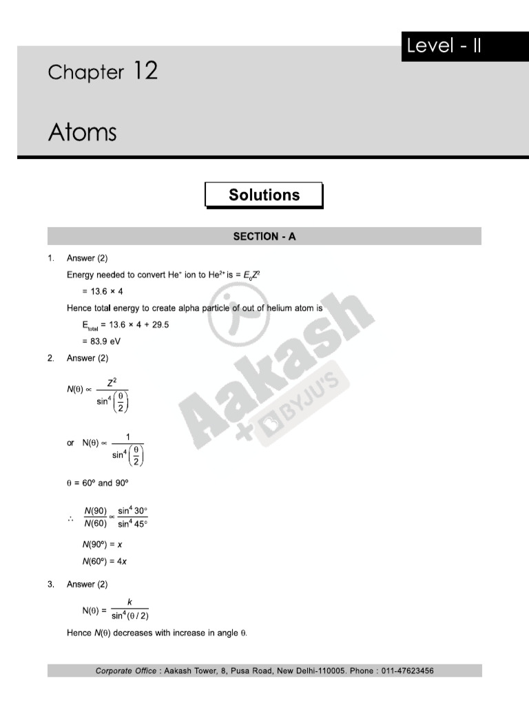 CLS MED 22 23 XII Phy Package 5 Level 2 Chapter 12 | PDF