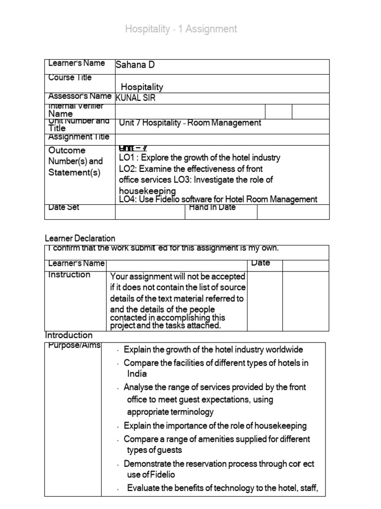 Hospitality-1 Assignments Written | PDF | Cheque | Credit Card