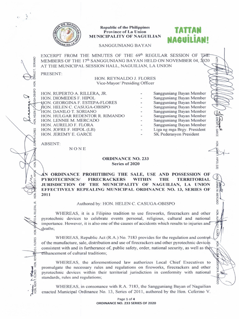 M.O. No. 2020 233 Fire Cracker | PDF