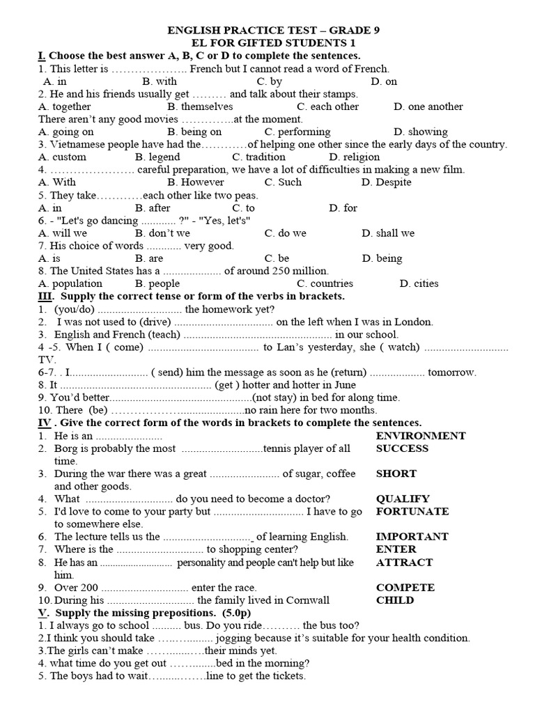 Bộ đề luyện HSG9 tỉnh 1 | PDF | Recycling | Paper