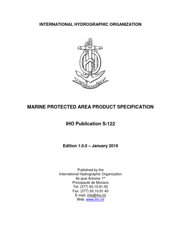S-122 - EN - Marine Protected Area Product Specification - Ed1.0.0 | PDF | Conceptual Model ...