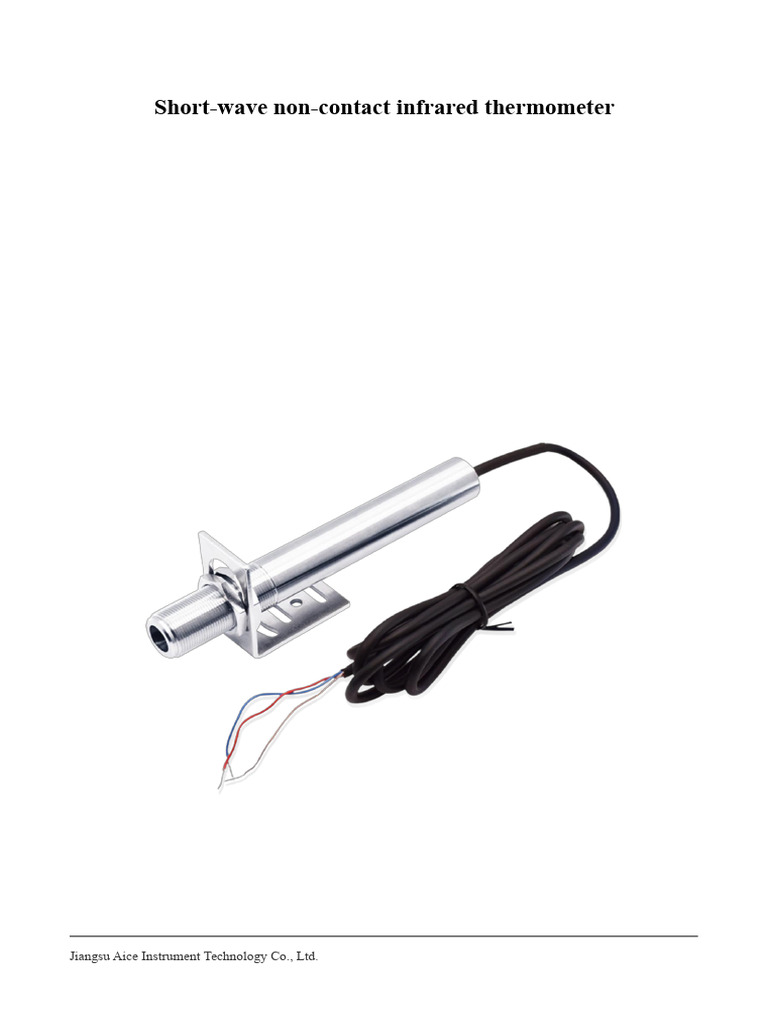 （英）ABSD 01B短波红外线温度传感器 说明书 - EN | PDF