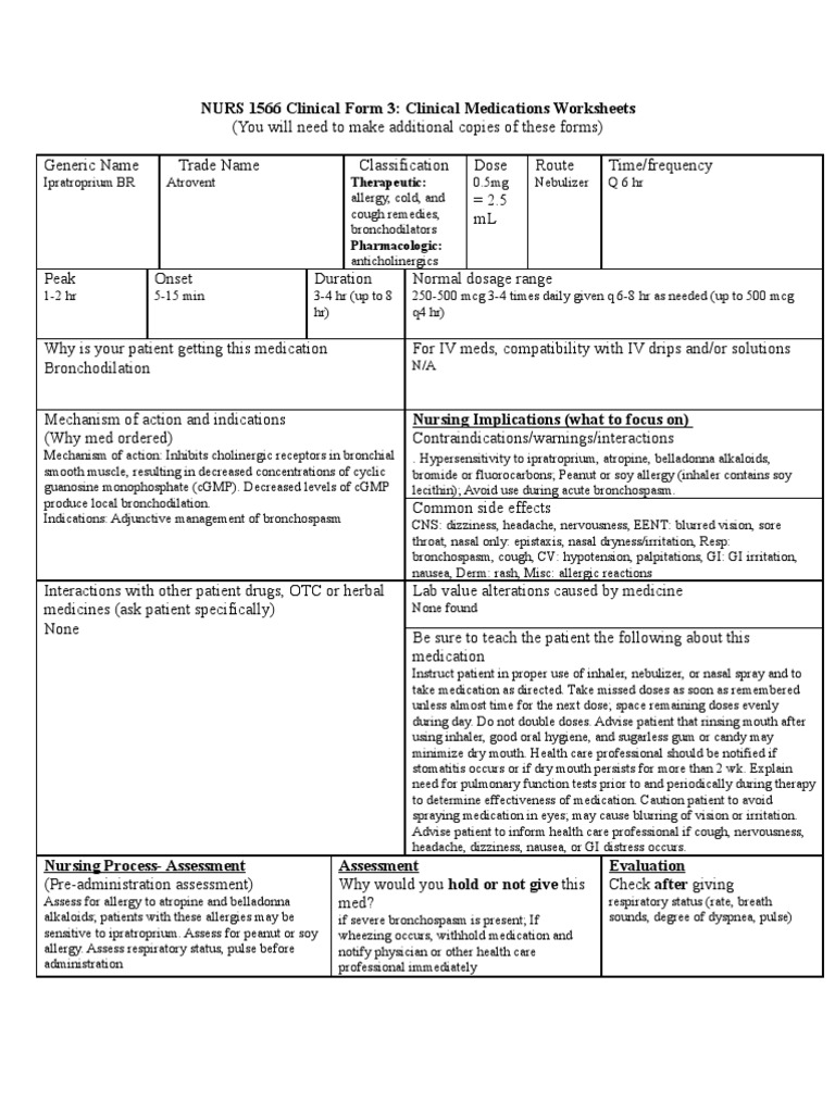 Atrovent | PDF | Drugs | Medical Specialties