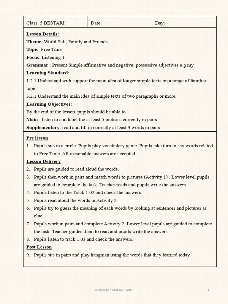 Lesson 1 | PDF | Behavior Modification | Cognition