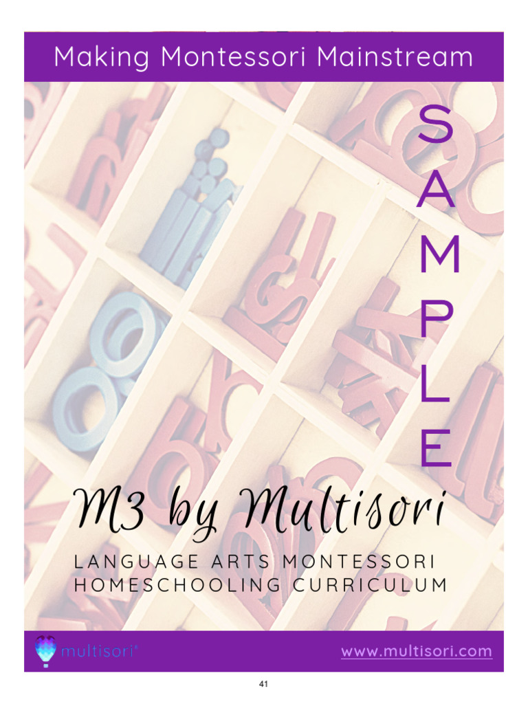 Montessori Homeschool Curriculum Sample | PDF | Homeschooling ...