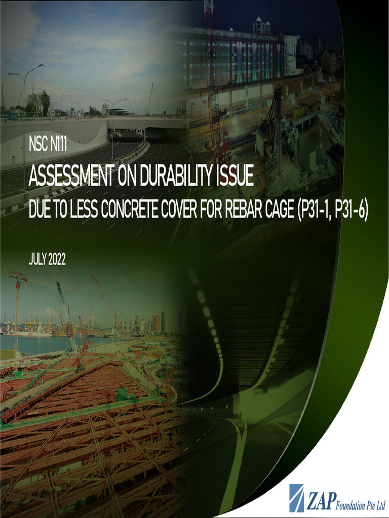 Assessment On Durability Issue Due To Less Concrete Cover For Rebar ... Assessment On Durability Issue Due To Less Concrete Cover For Rebar ...