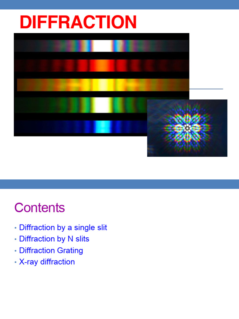 05 Diffraction | PDF | Diffraction | X Ray Crystallography