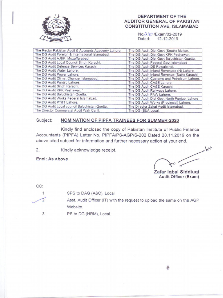 PIPFA Training | PDF