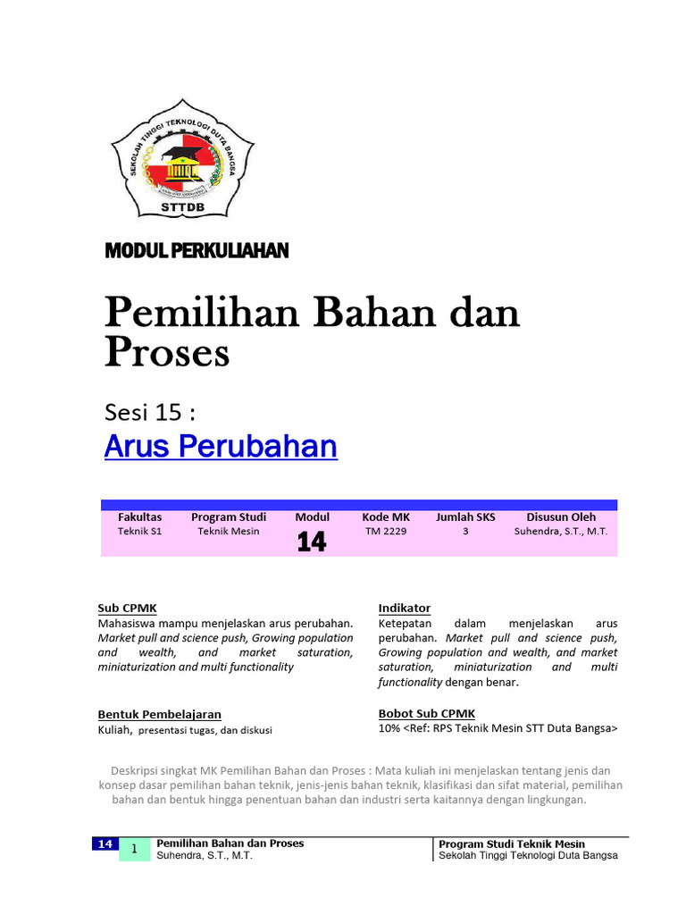 Modul 14 - Arus Perubahan | PDF