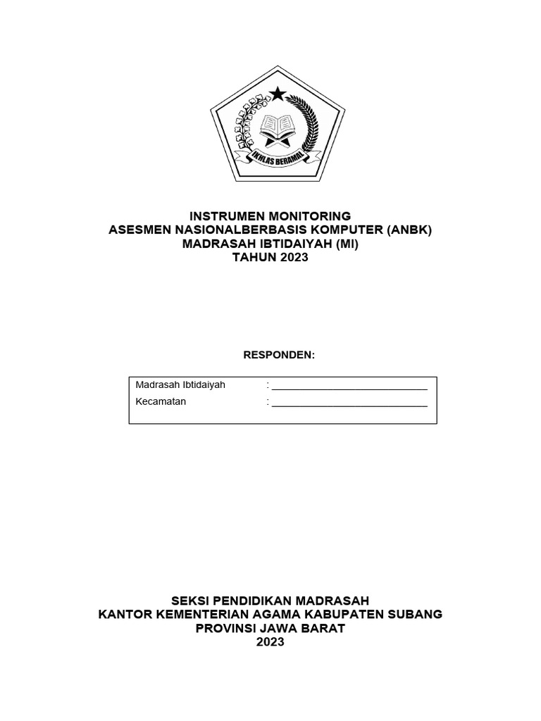 Instrumen Monitoring Anbk | PDF
