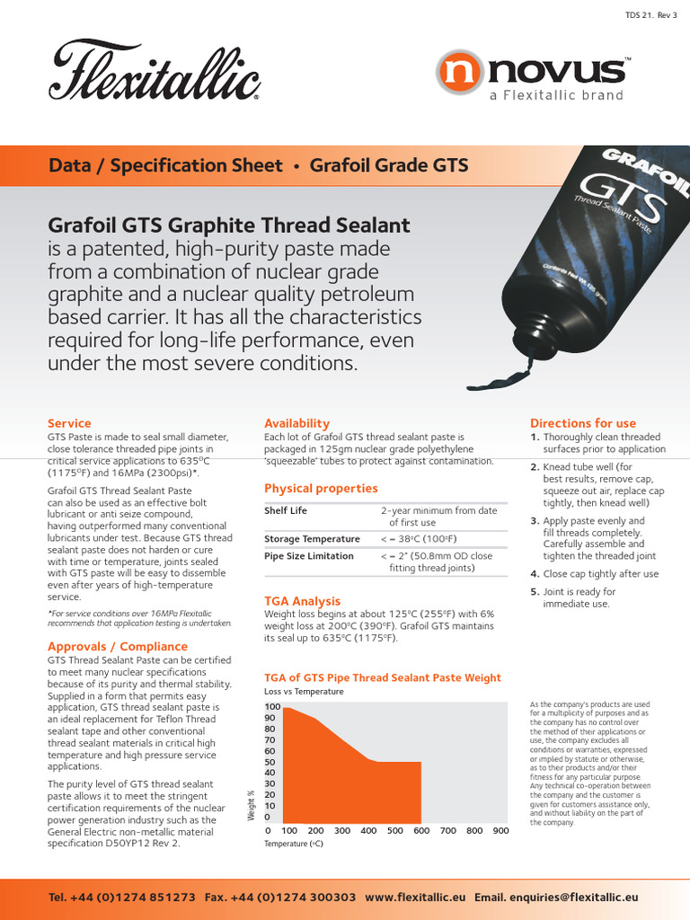 GTS_Grafoil | PDF | Chemistry | Building Engineering