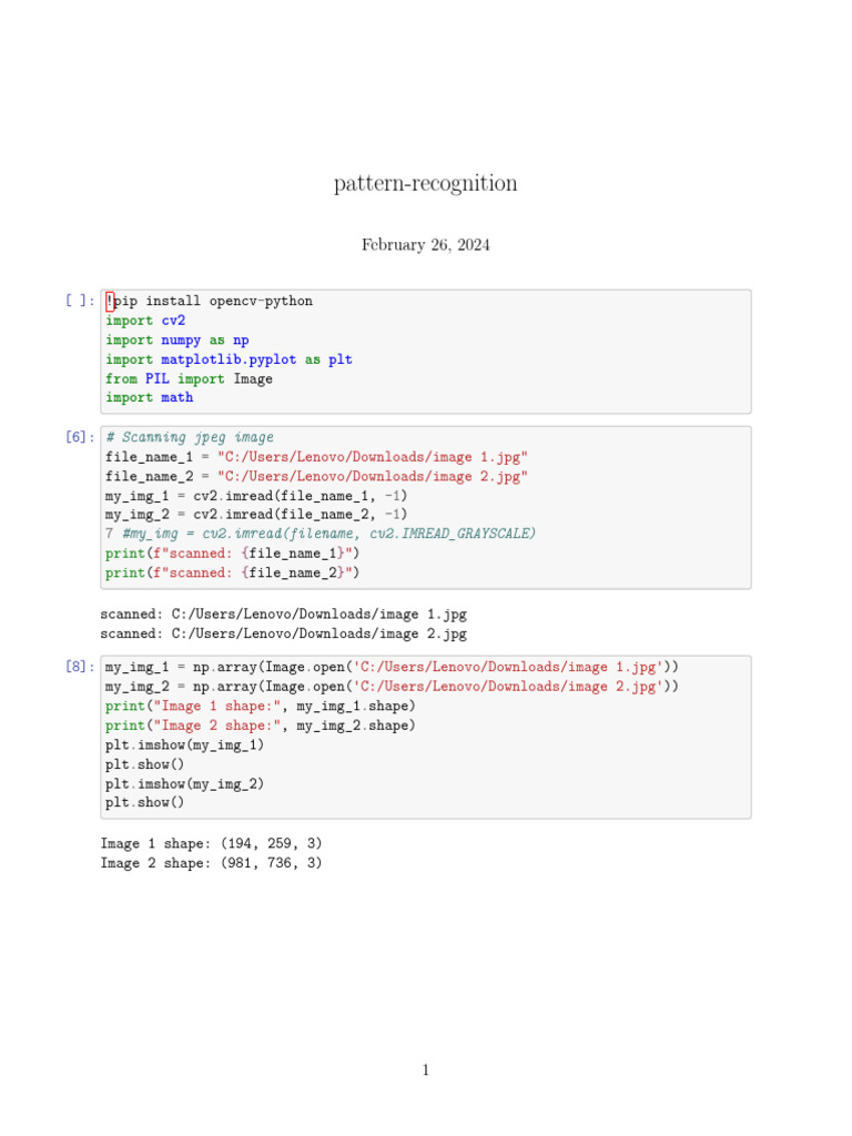 Pattern Recognition | PDF