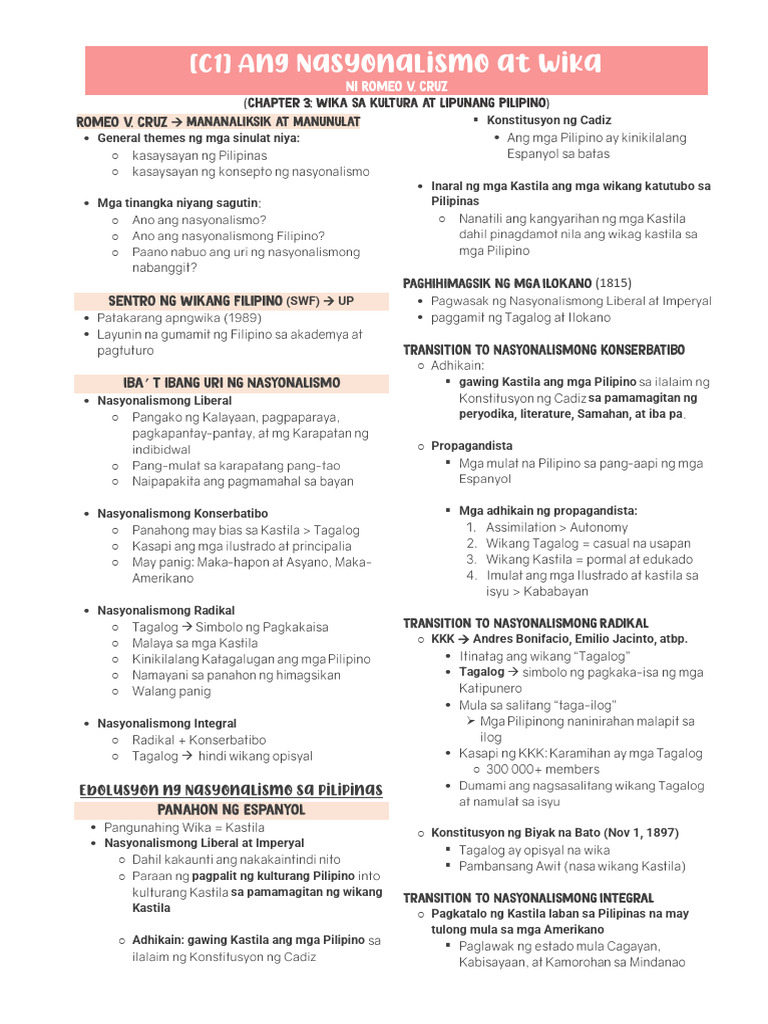 Filipino C1 Onwards | PDF