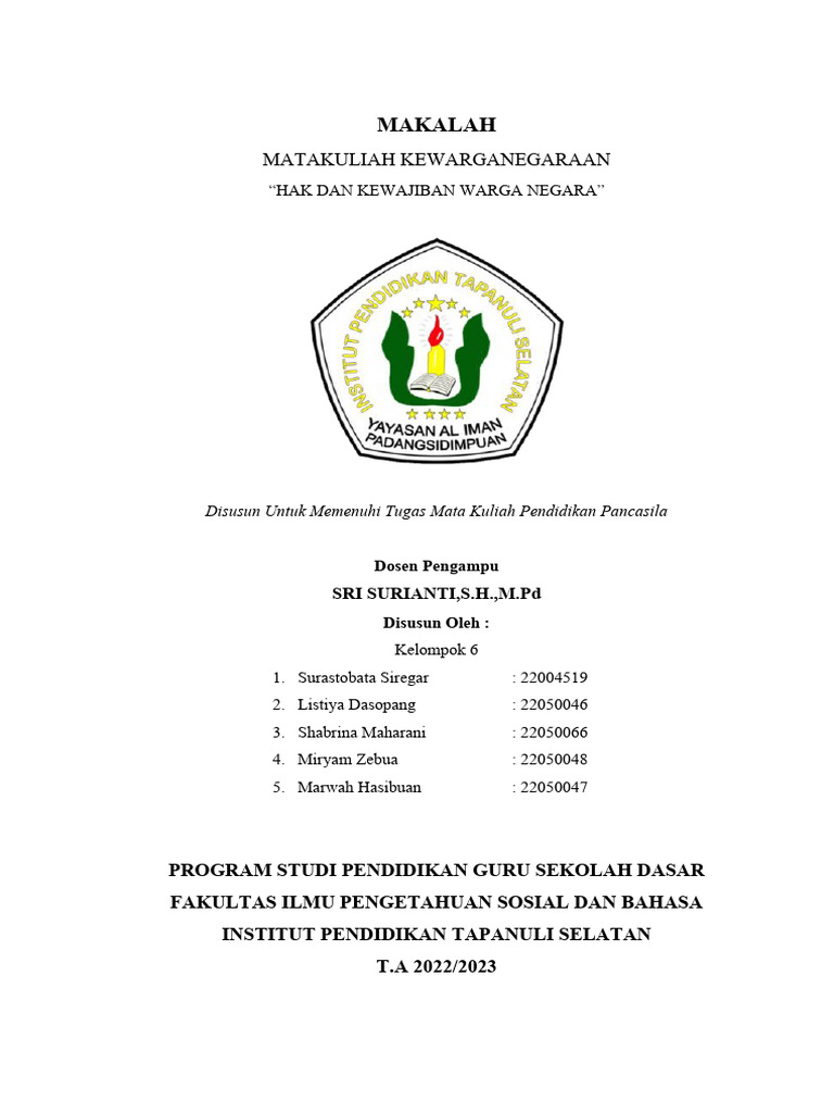 11tugas Makalah Kewarga Negaraan - M. Taufiq Rafii Permana (1744390008 ...