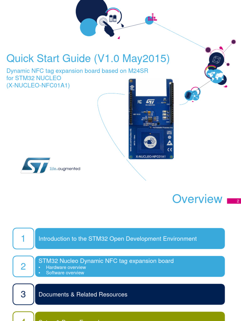 En - NFC RFID Dynamic Tags - Quick Start Guide X-NUCLEO-NFC01A1 | PDF | Computer Hardware ...