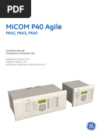 Micom Agile P642, P643, P645: Grid Solutions | PDF | Transformer | Relay