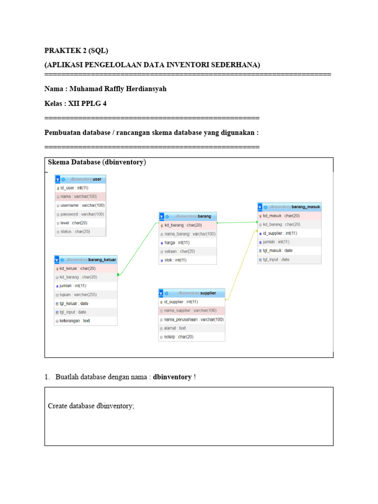Raffly Latihan 2 SQL | PDF