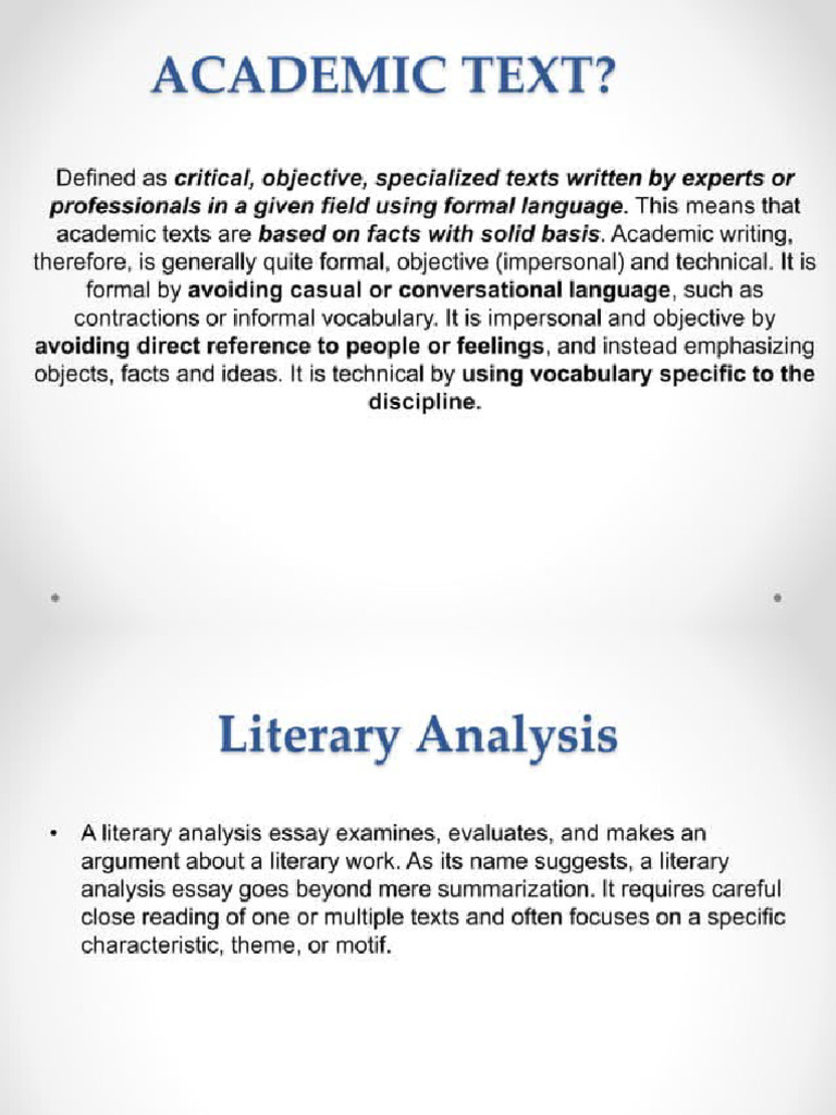 Academic Text Intro | PDF