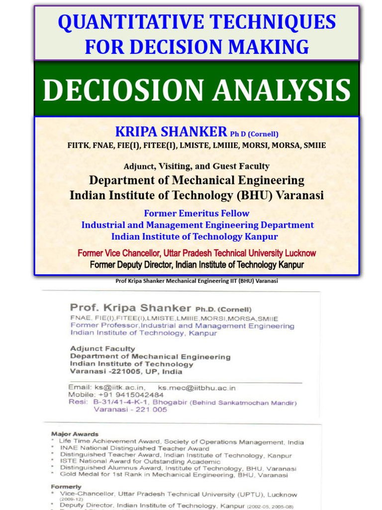 Decision-Making Software Guide | PDF | Decision Making | Analysis
