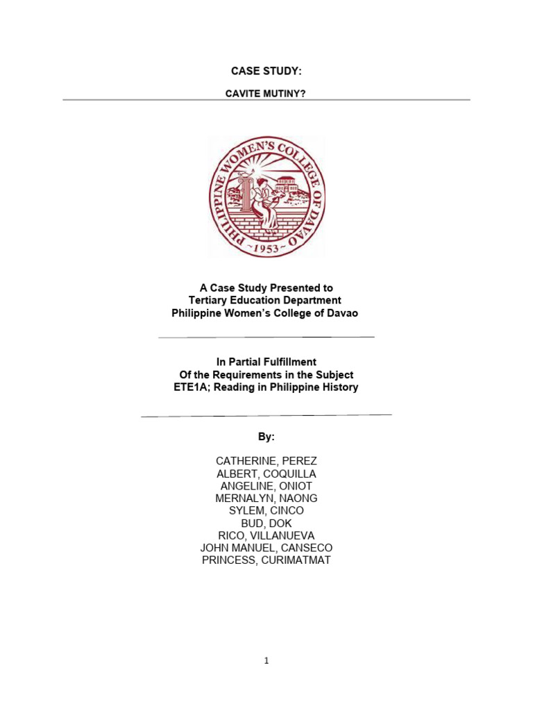 Case Study 2 (Cavite Mutiny) | Download Free PDF | Philippines