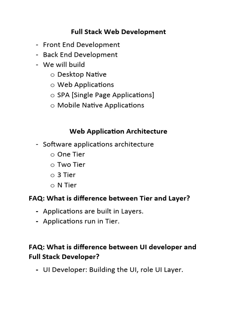 UI Full Stack by Sudhakar Sir | PDF | Internet & Web | World Wide Web