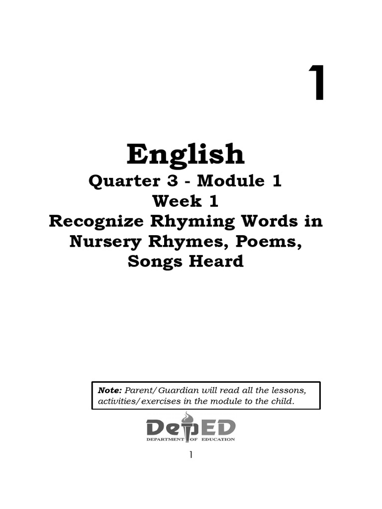Q3english1 Module 1 | PDF