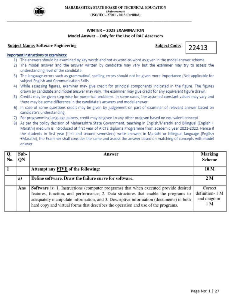 Sen Model Answer w23 | PDF | Risk | Project Management