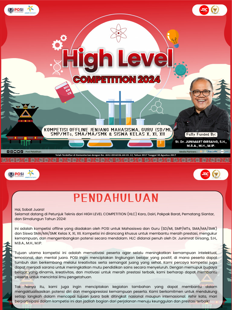 JUKNIS High Level Competition (HLC) 2024 PDF | PDF
