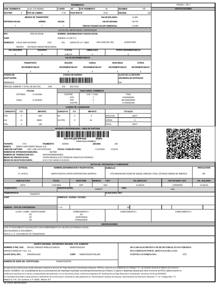 PEDIMENTOS | Descargar gratis PDF | aduana | Industrias de servicio