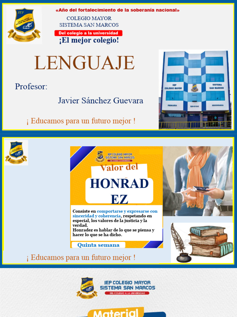 Tema 05 5to. Bim. IV La Oracion Simple Estructura | PDF | Oración ...