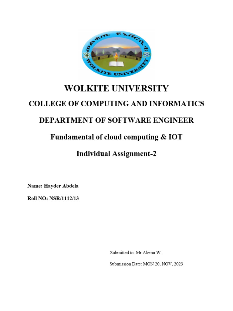 Cloud-Computing Assignment-2 | PDF | Cloud Computing | Microsoft Azure