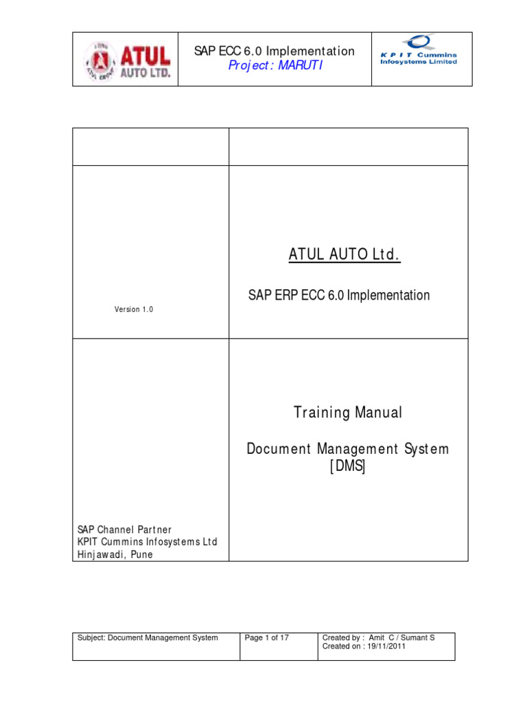 DMS User Manual | PDF | Data Management | Information Science