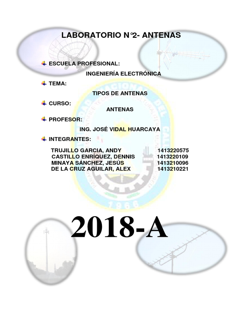 Labo 2 Antenas | PDF | Antena (Radio) | Movimiento (física)