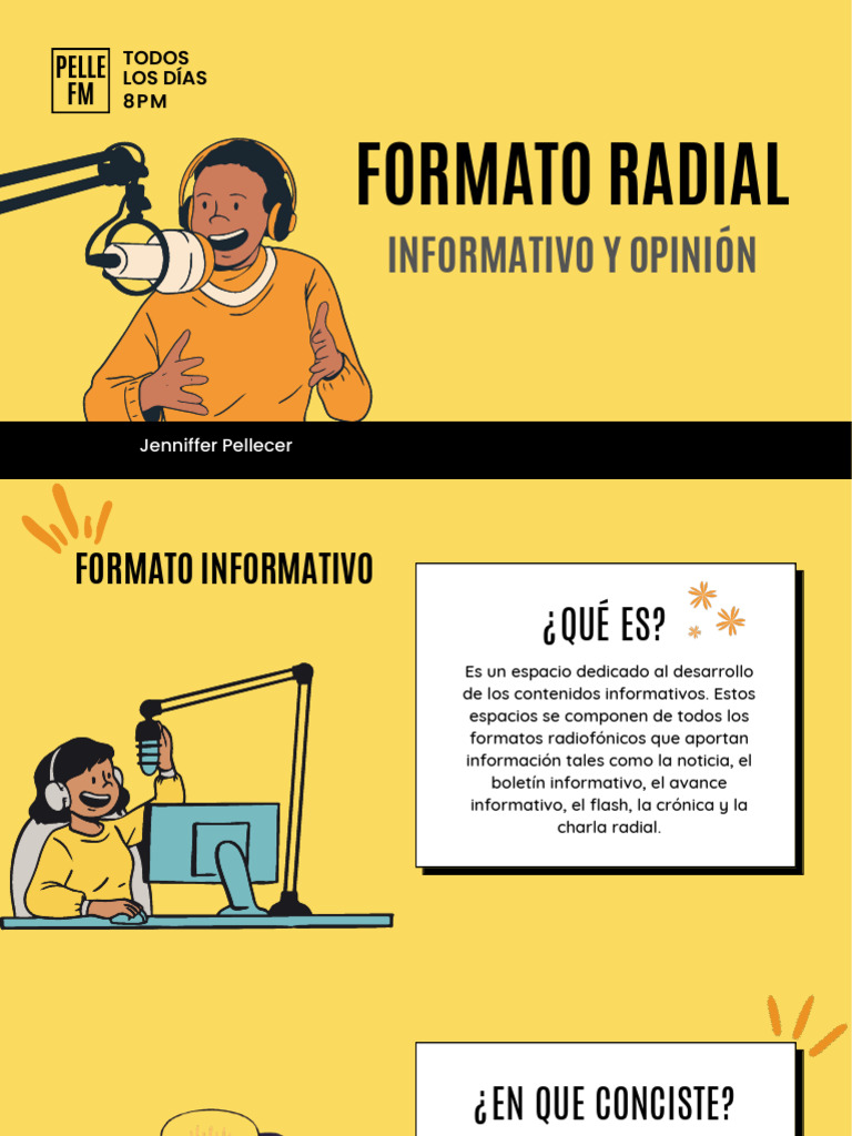 Formato Radial Informativo y Opinión | PDF | Radiodifusión | Narración