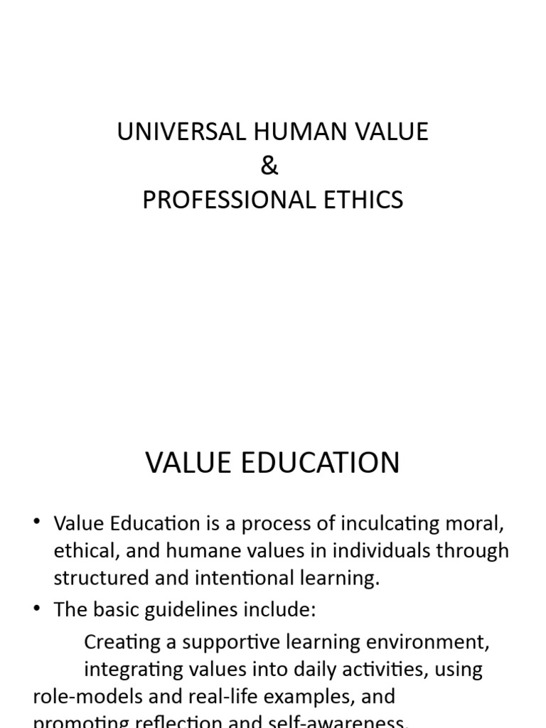 Human Values Unit 1 | PDF | Thought | Psychological Resilience