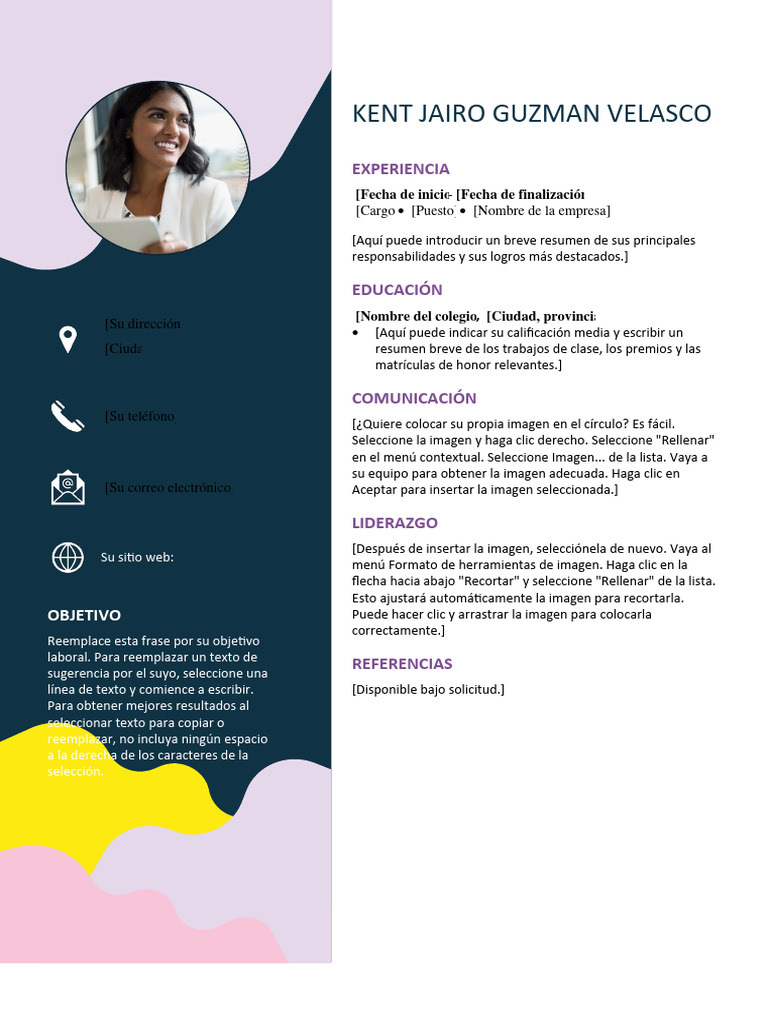 Currículum Vítae Con Formas Orgánicas | PDF | Informática | Software