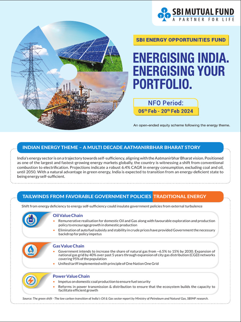 SBI Energy Opportunities Fund Overview | PDF | Renewable Energy ...