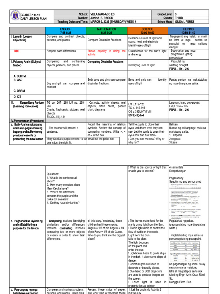 March 9, 2023 (Thursday) | PDF | Pedagogy | Behavior Modification