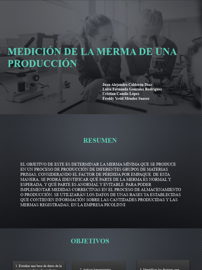 Medición de La Merma de Una Producción Presentacion Final | PDF | Business
