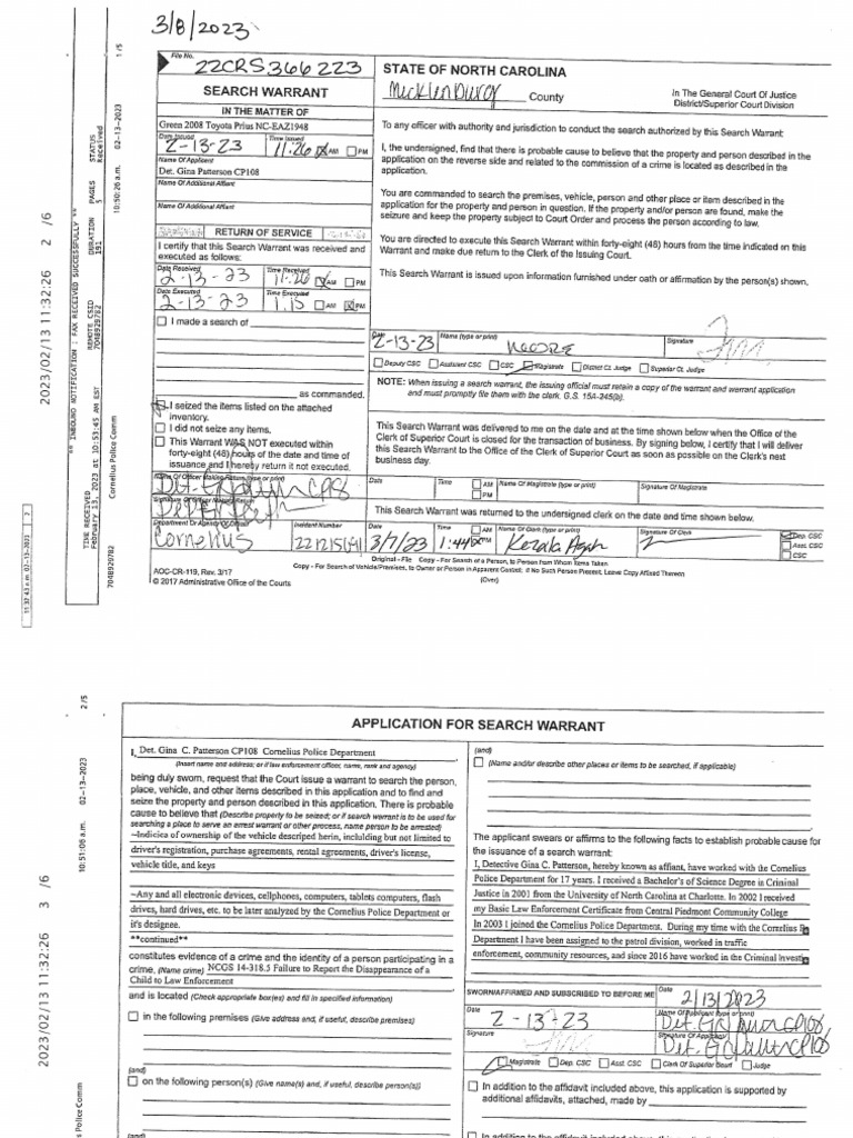 2023 02 13 - Search Warrant - Electronic Devices - Diana Cojocari ...
