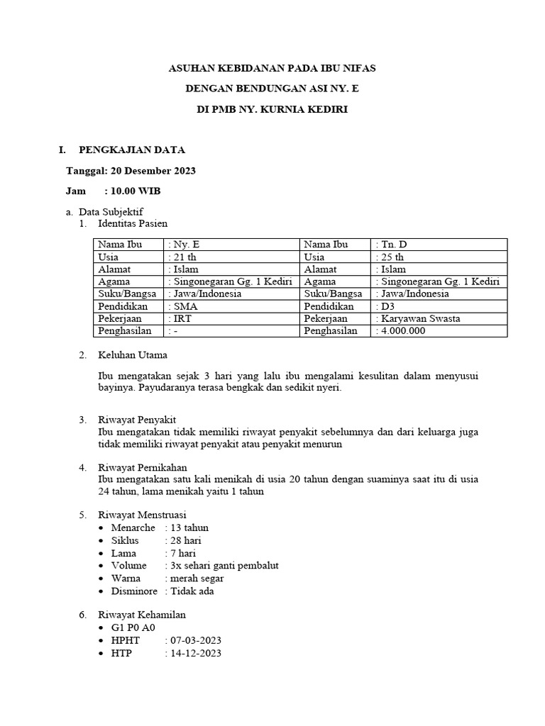 Putri Della R (10921010) - PP H14 Dengan Bendungan ASI | PDF | Kesehatan Holistik