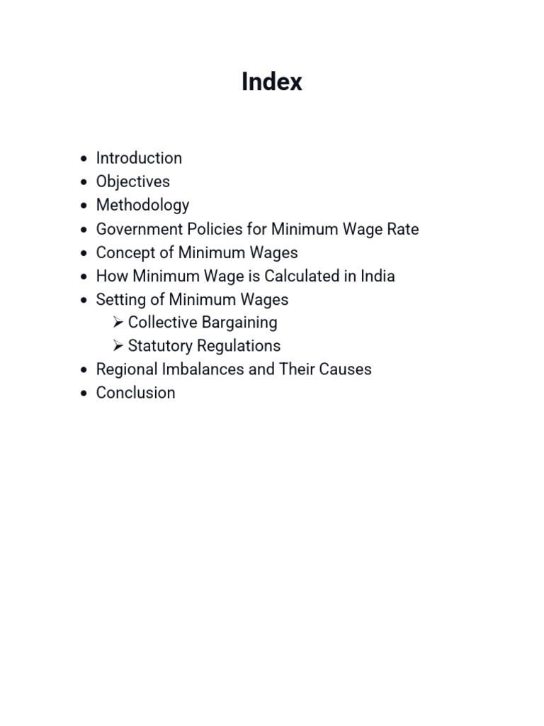 Minimum Wage Rate Project | Download Free PDF | Minimum Wage | Labour ...