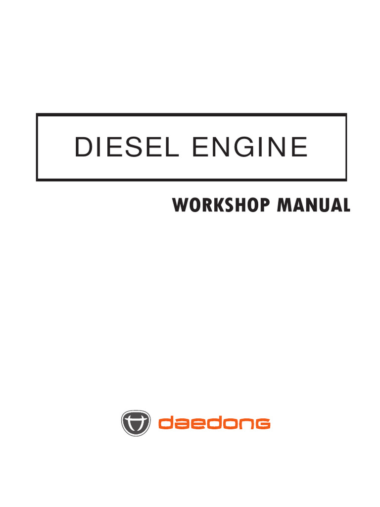 Kioti Daedong Series 3C, A , B Engines Service Manual 4A220LWS | PDF ...