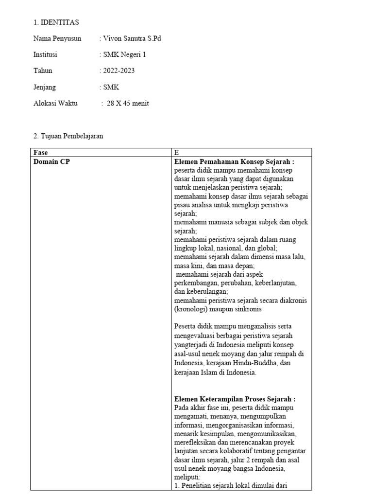 Modul Vivon | PDF | Sejarah