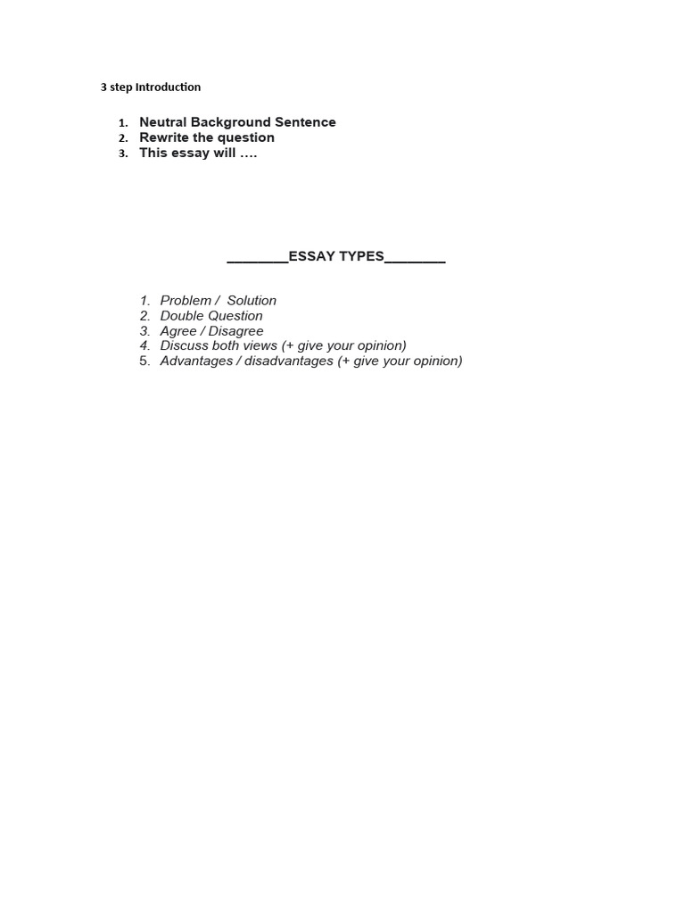 Ielts Writing Task 2 Types | PDF | Educational Technology | Learning