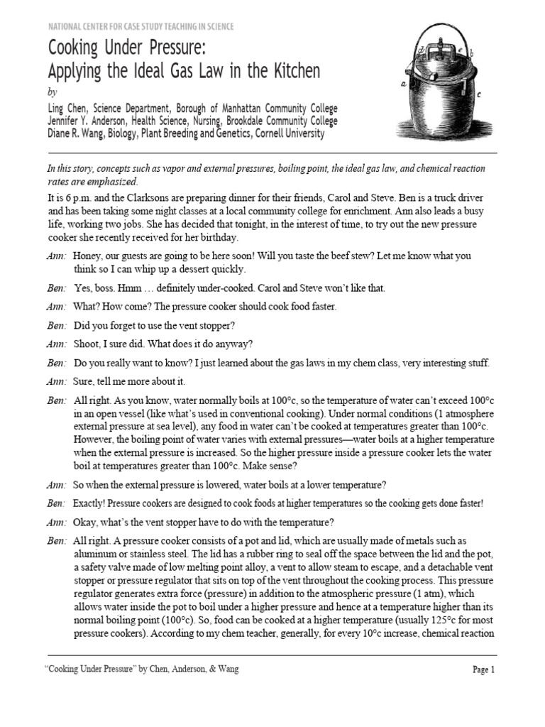 Cooking Under Pressure | PDF | Pressure Cooking | Water