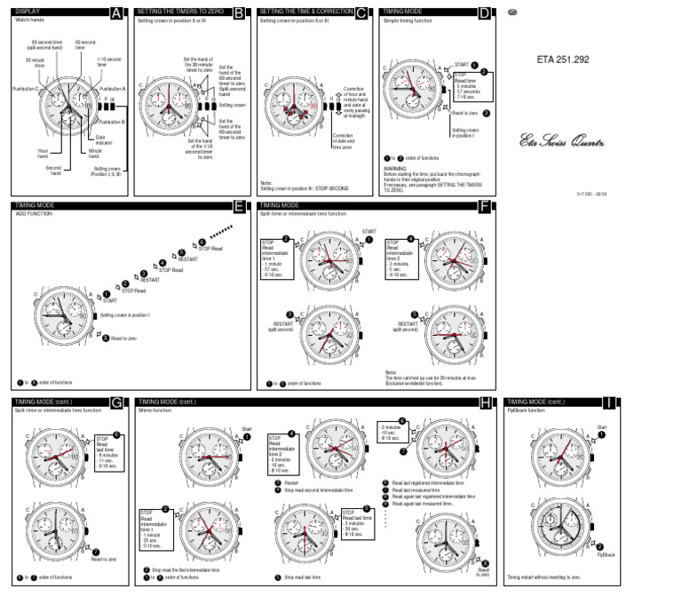 Citizen Watch Time and Date Setup Guide | PDF | Watch | Portable Tools