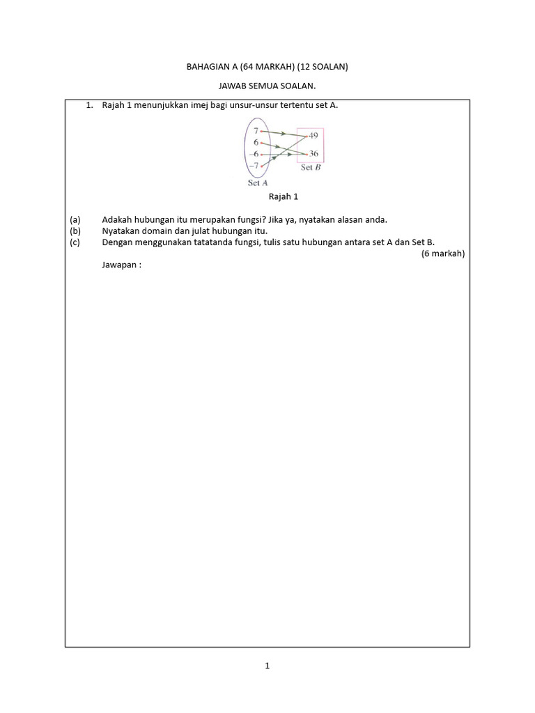 Soalan PPT Add Math K1 F4 2023 | PDF